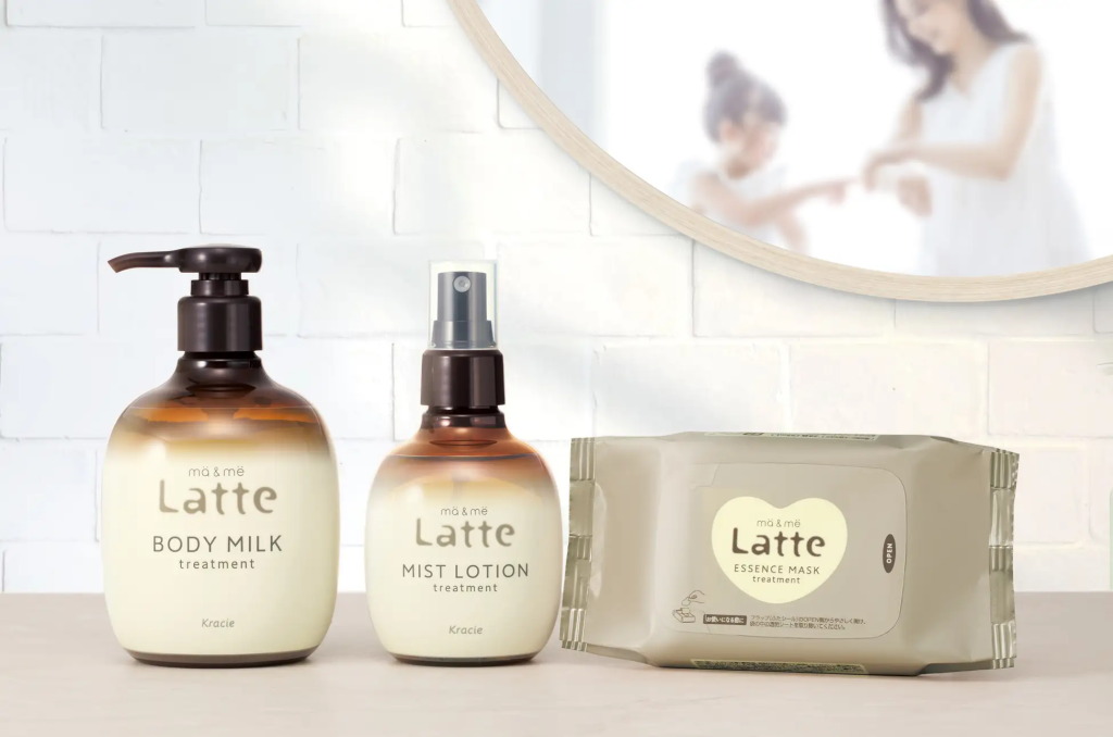 Kracie mä&mё Latte Body Milk Treatment for mother and daughter, 310 g - buy online from Japan